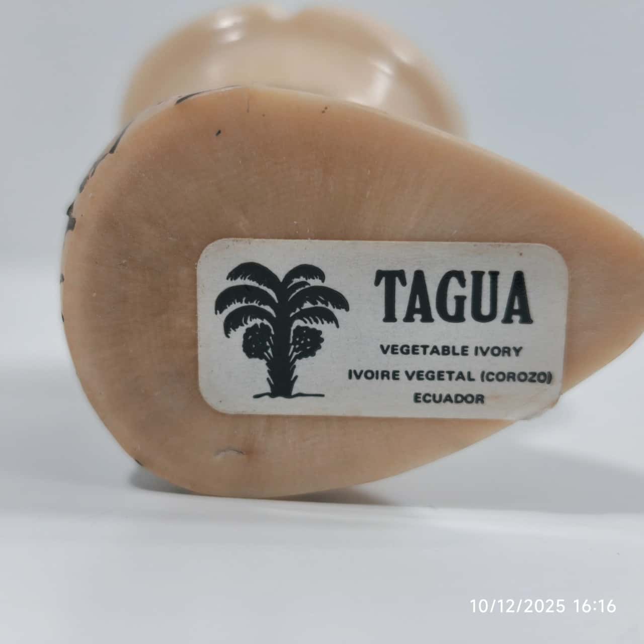 Vegetable Ivory Tagua Nut Carved Owl Decoration (s)