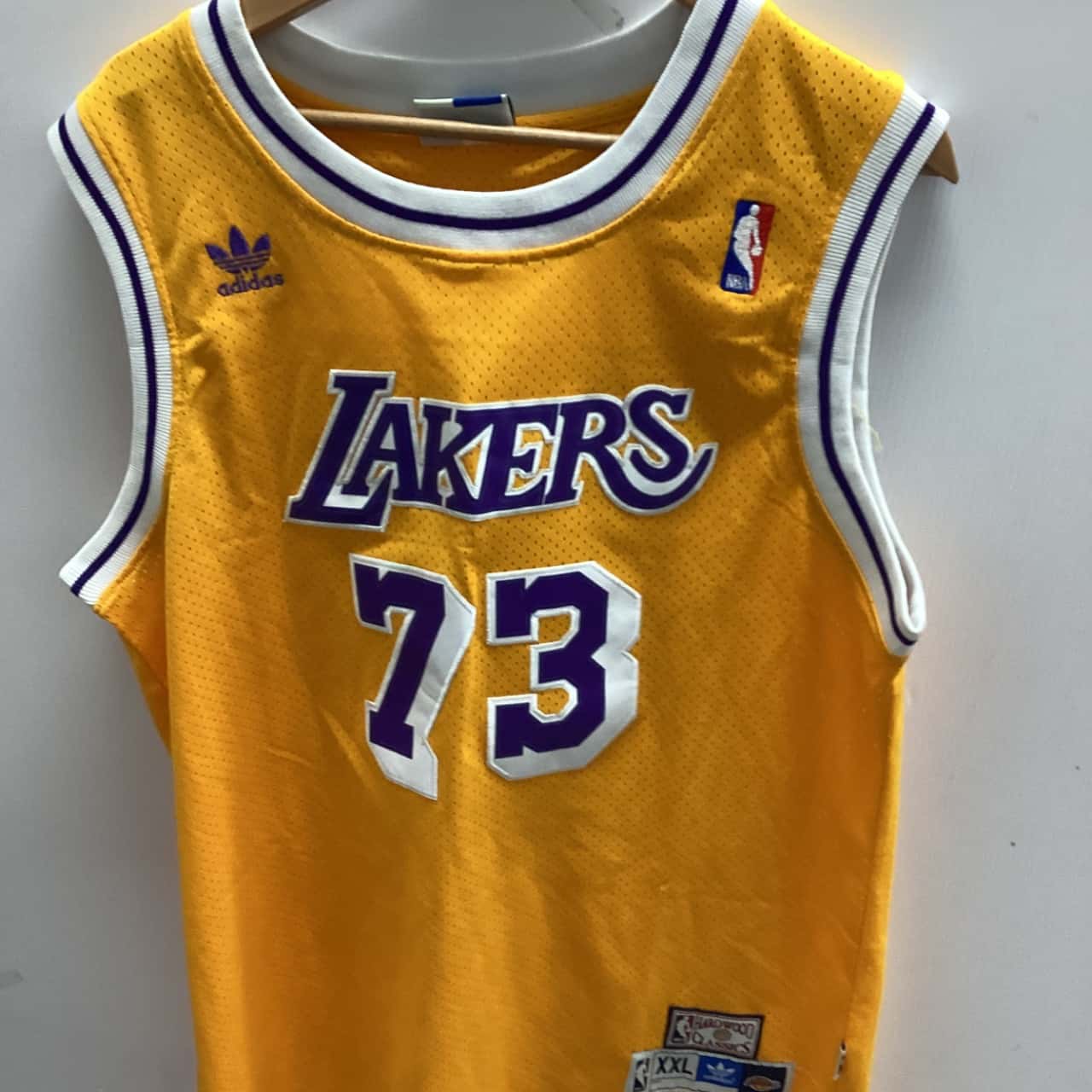 NBA Mens Gold / Purple Lakers 73 Rodman jersey(s)