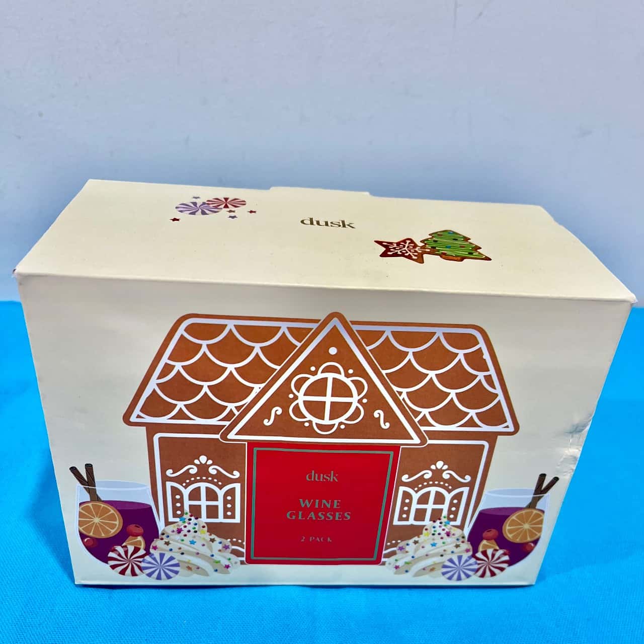 BNWOT Dusk Christmas Wine Glasses