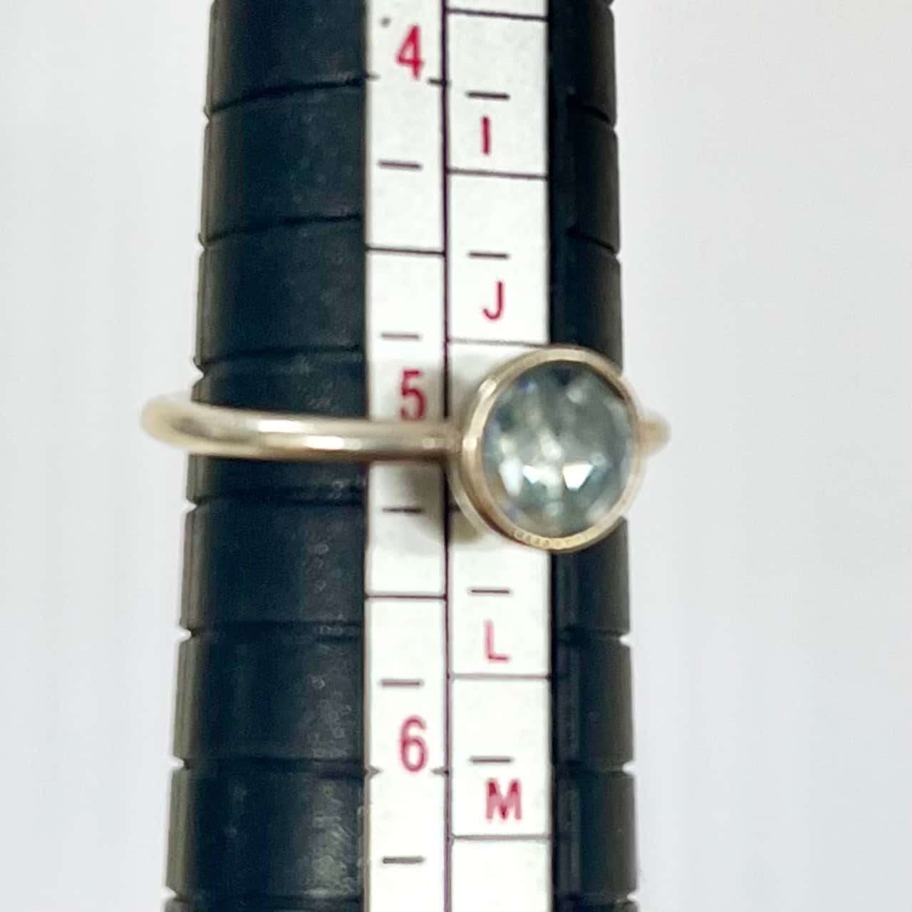 925 Pandora blue stone ring ale Size 50