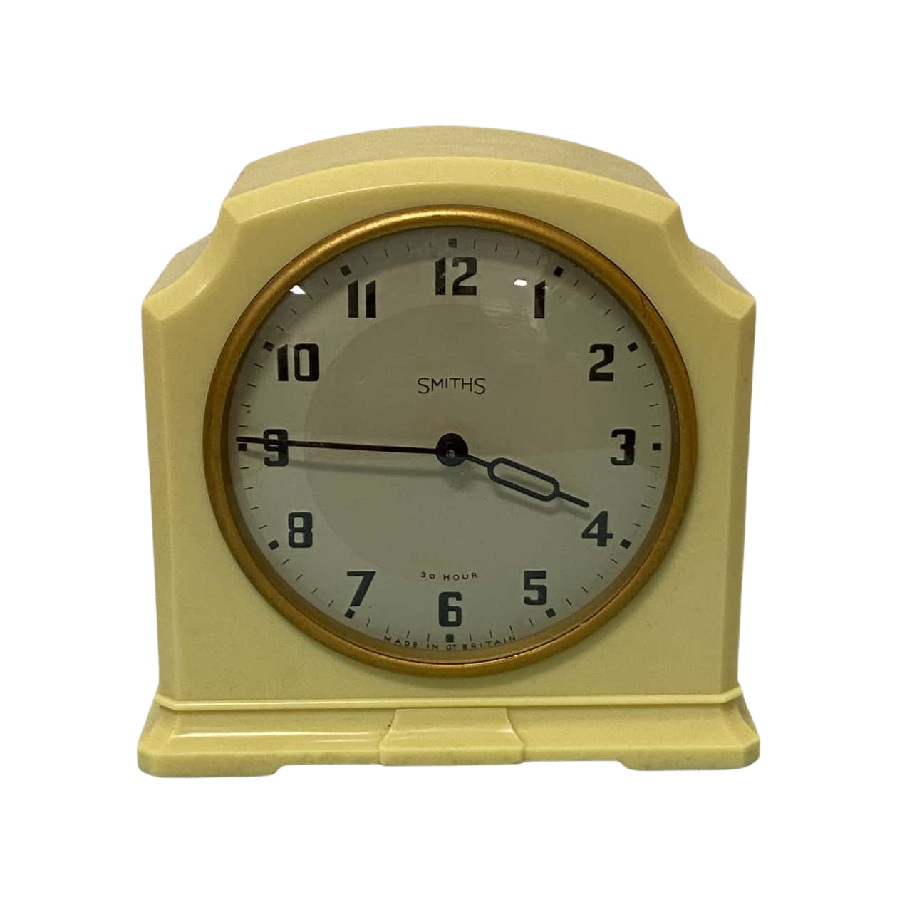 Smiths Bakelite Yellow Mantle Wind Up Clock(s)