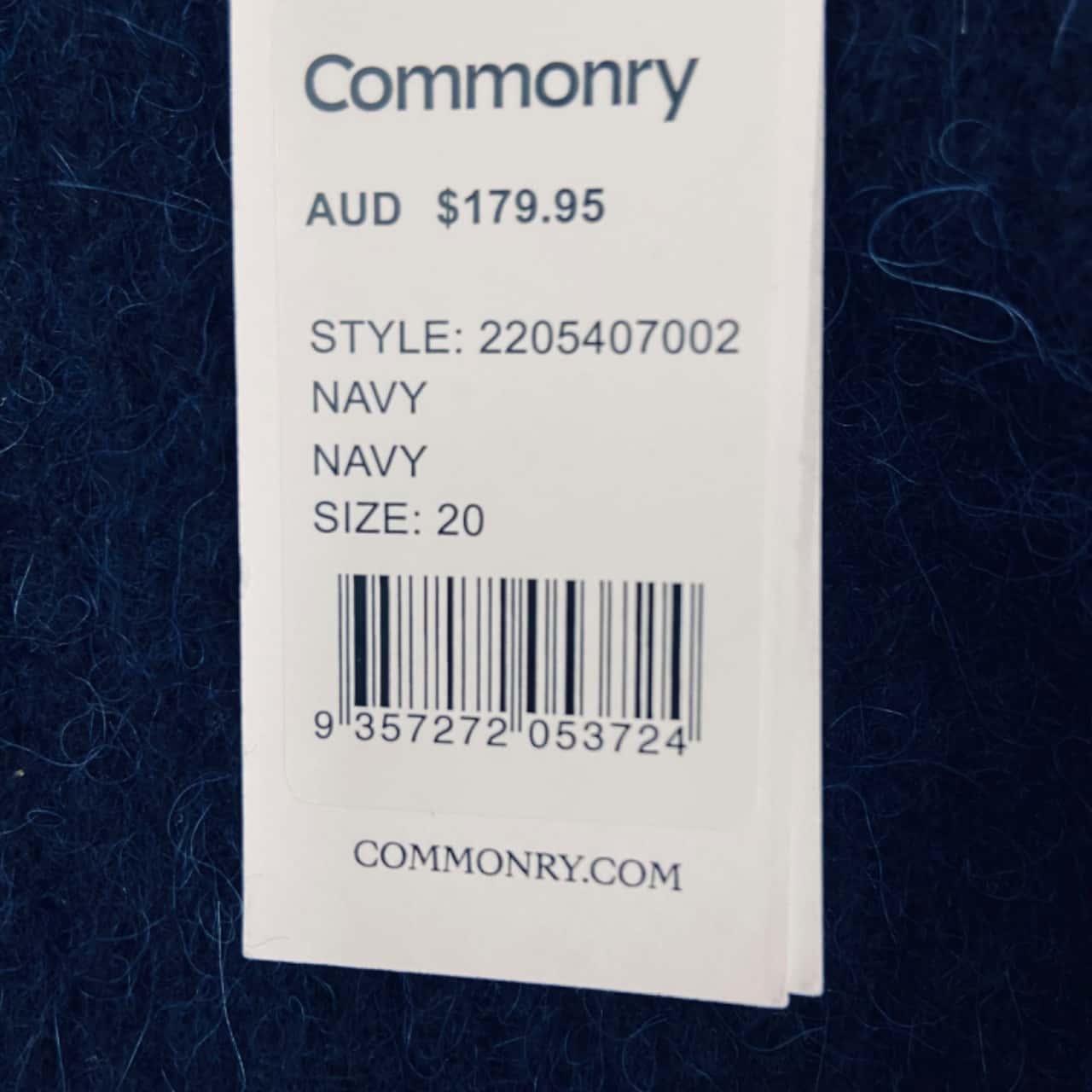 Commonry Womens Size 20 Jumpers / V-Neck Navy Blue Alpaca Blend(s)