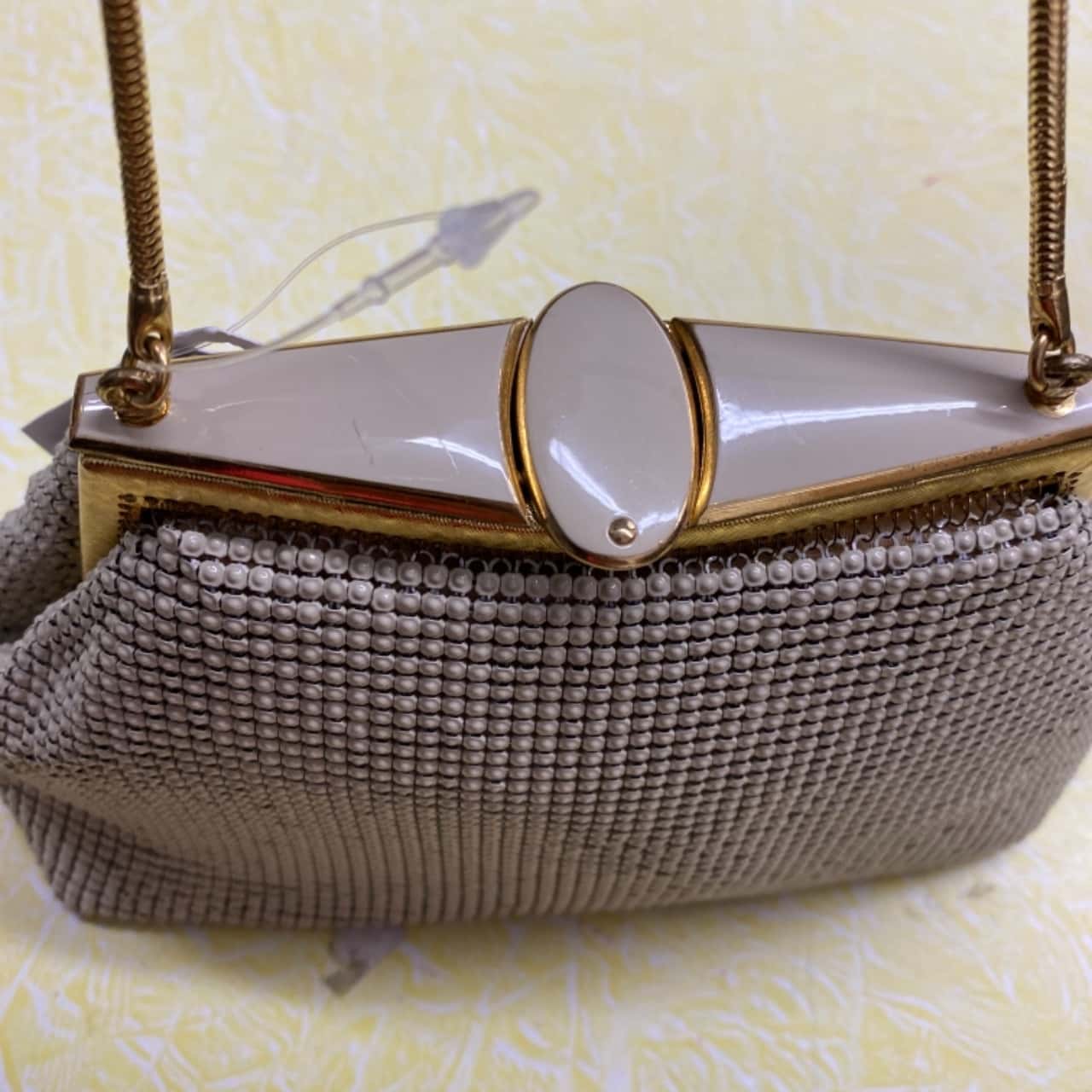 Oroton Glomesh Womens Handbag offwhite