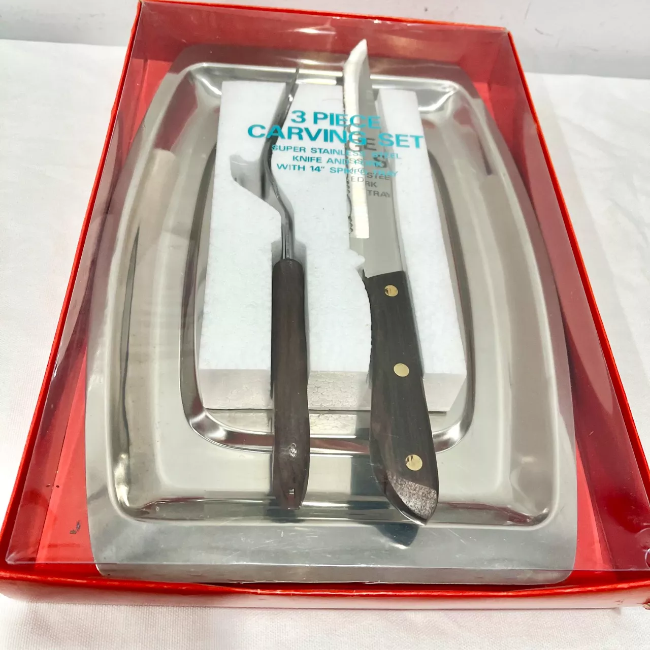Vintage 3 Piece Carving Set- in Original Box - New Without Tags ...