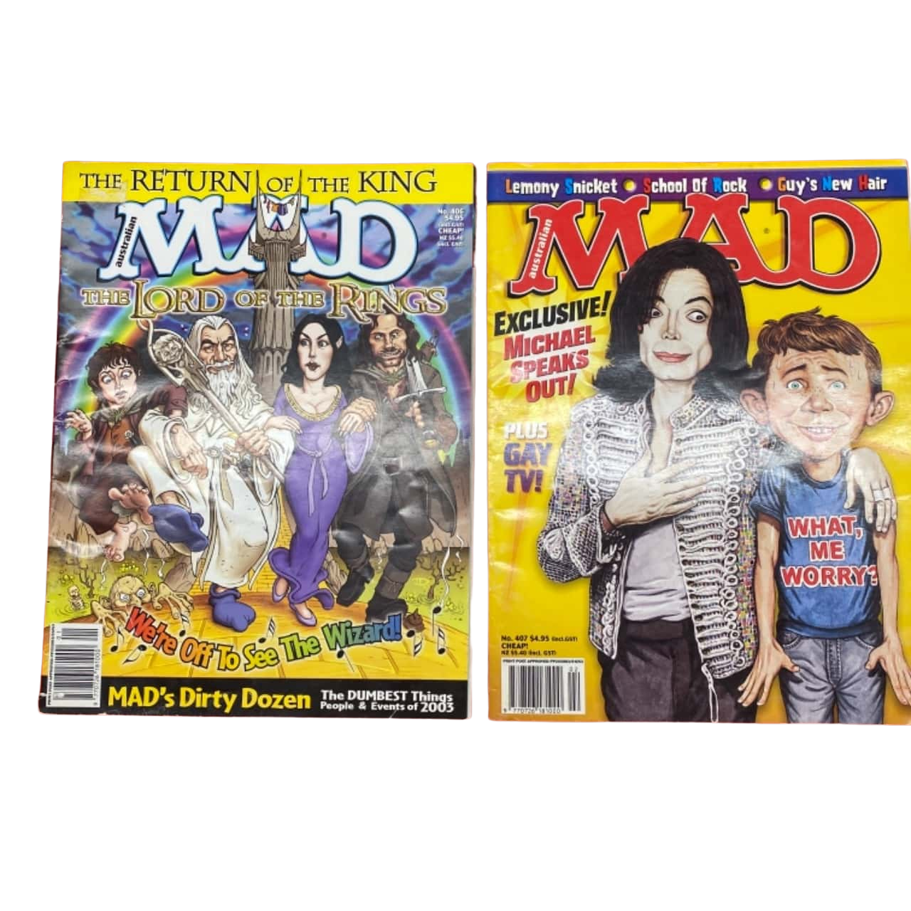 MAD Australian -2 magazines #406 & # 407(s)