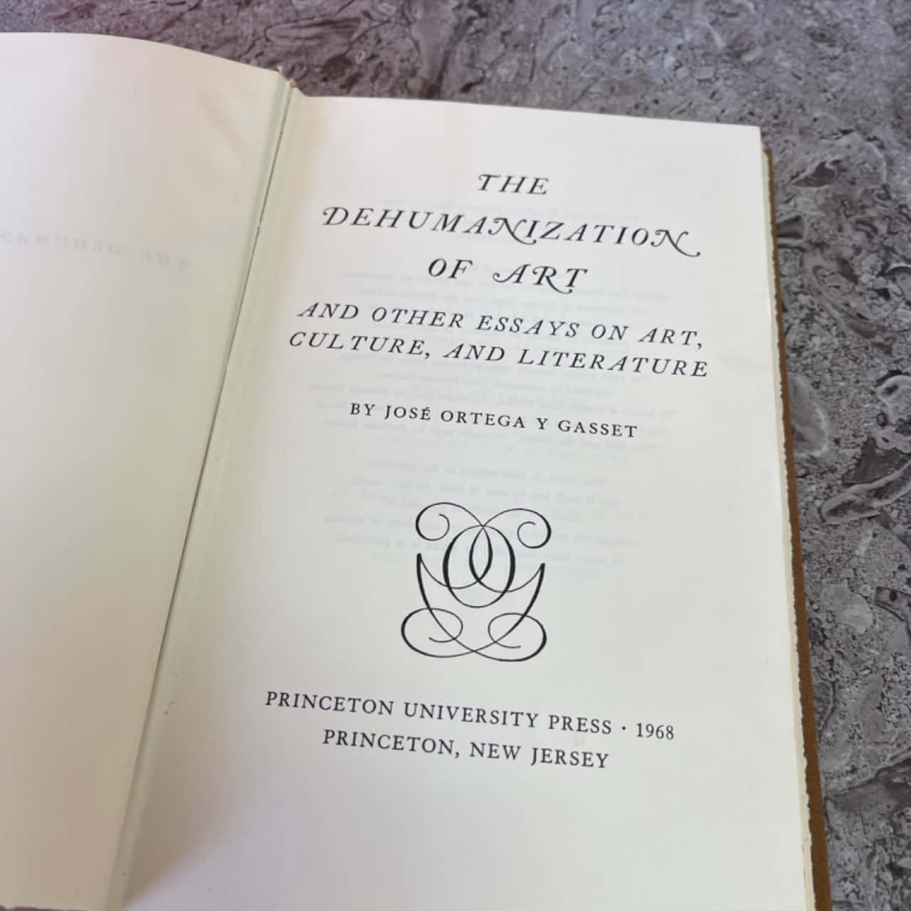 The Dehumanization of Art - Jose Ortega Y Gasset RARE(s)