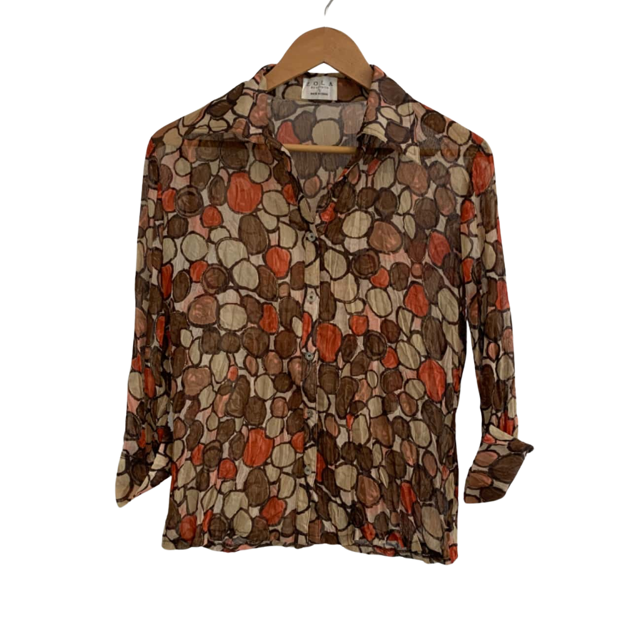 Zola Small Vintage Brown Button Up(s)