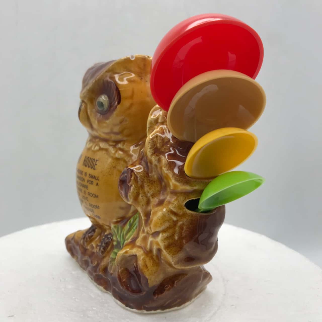 Super Cute Vintage Wobbly Eye Owl Measuring Spoon set Retro Kitsch(s)