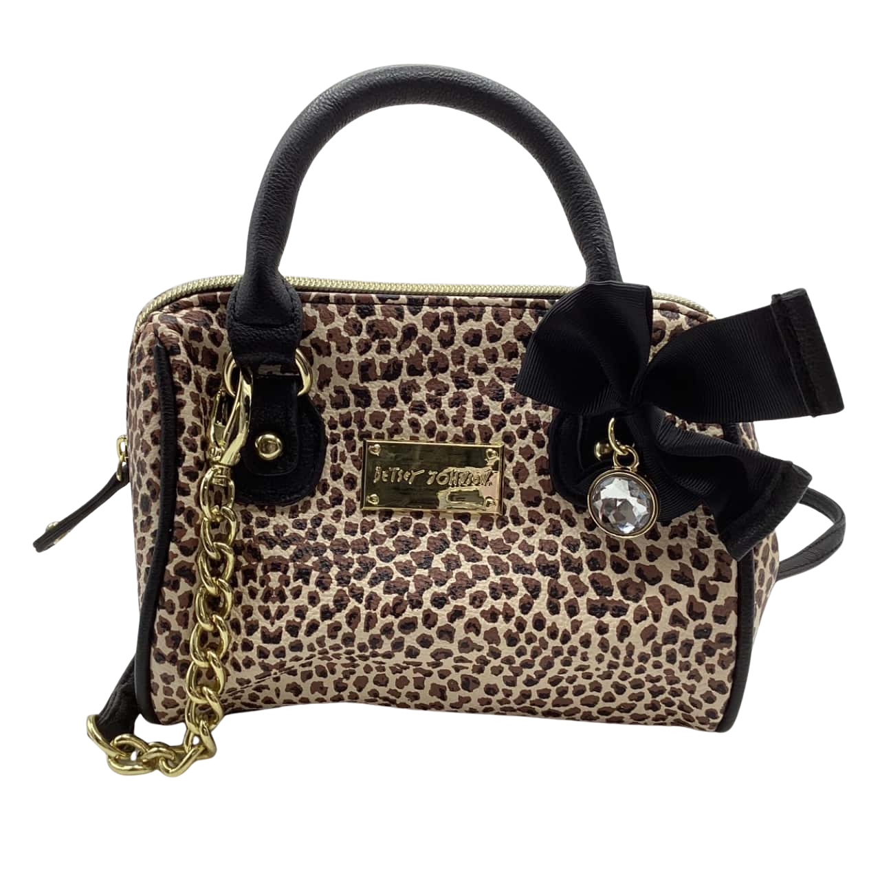 Betsey Johnson Leopard Print Mini Handbag