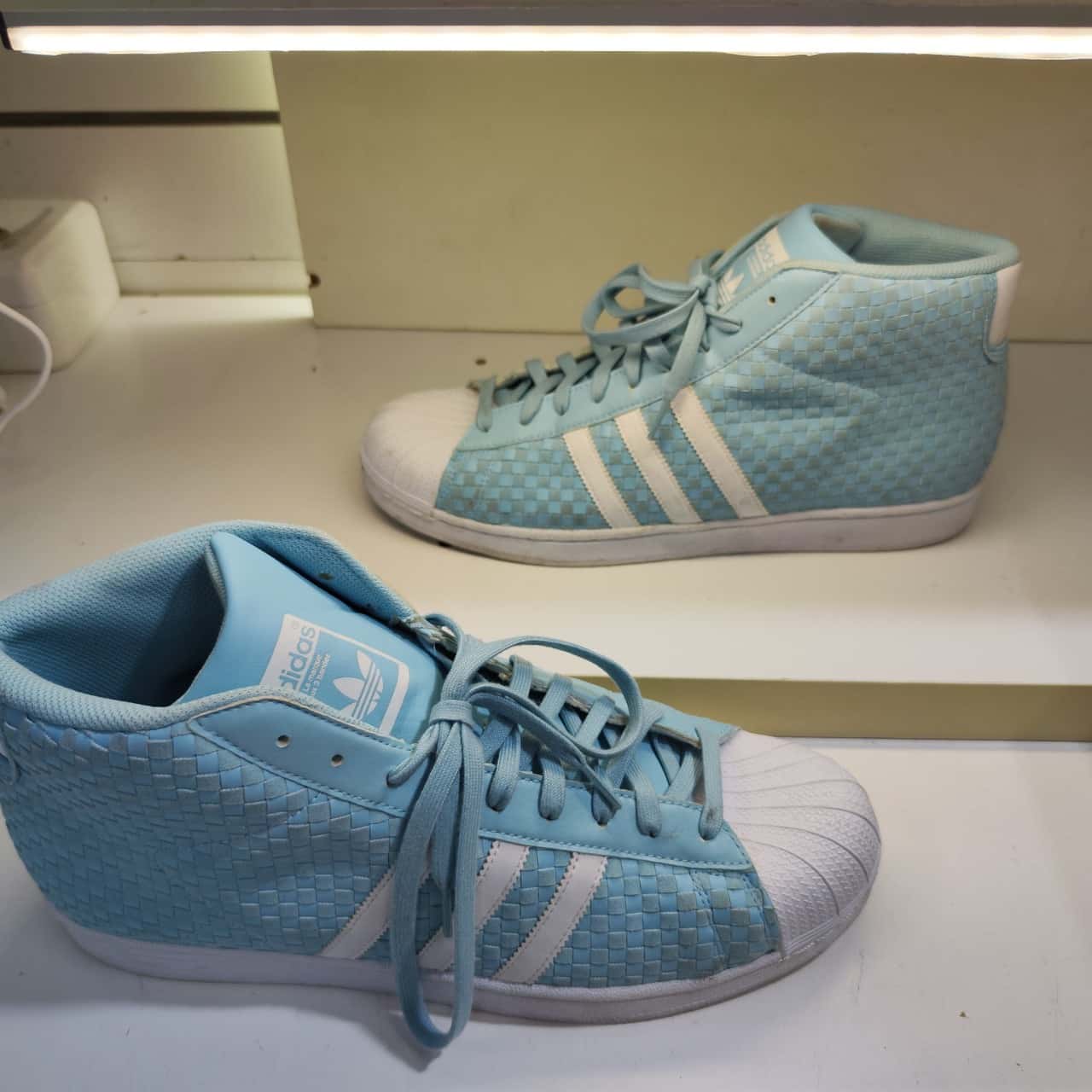 Adidas Mens Size 14 Sky Blue