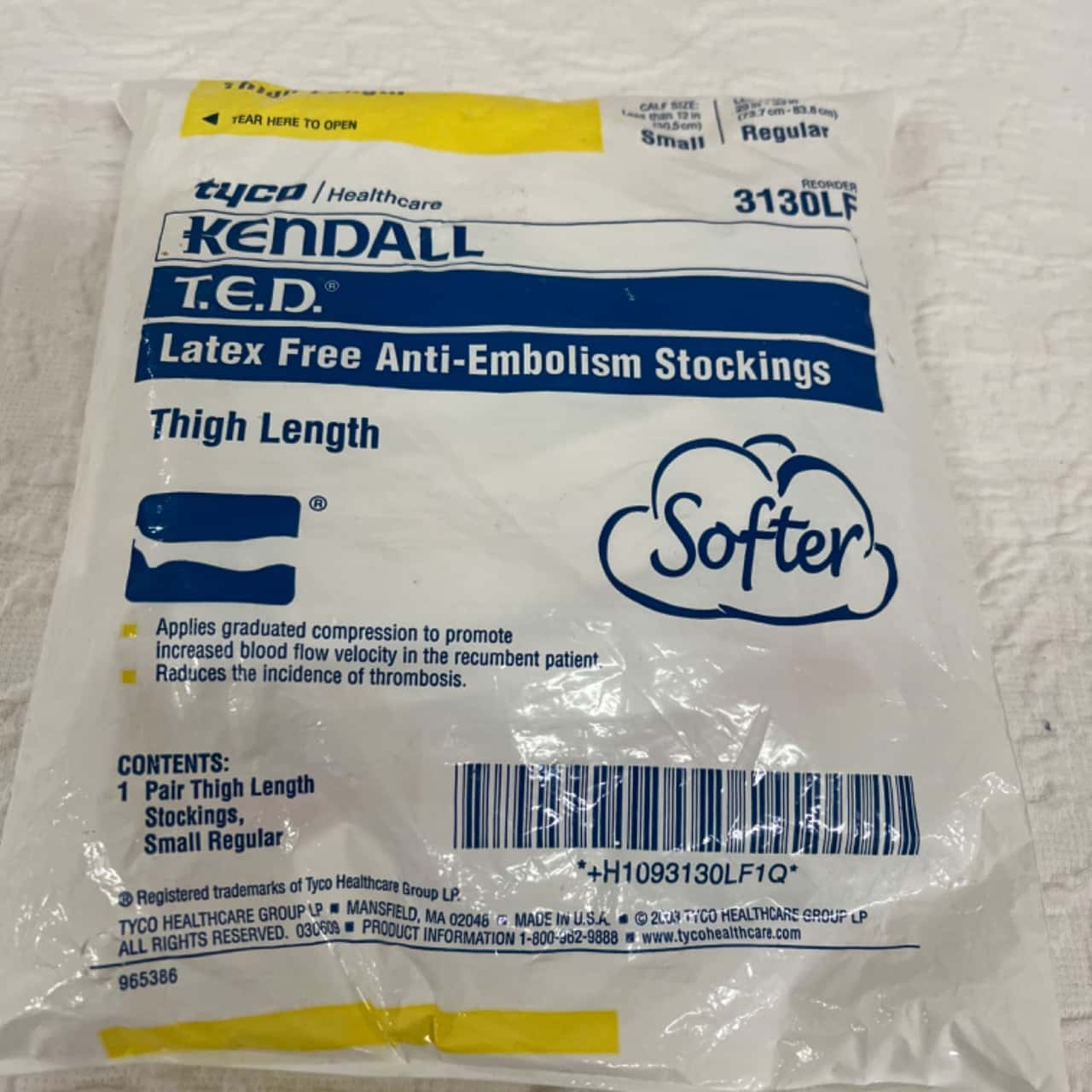Kendall Latex Free Anti-Embolism stocking Small/regular