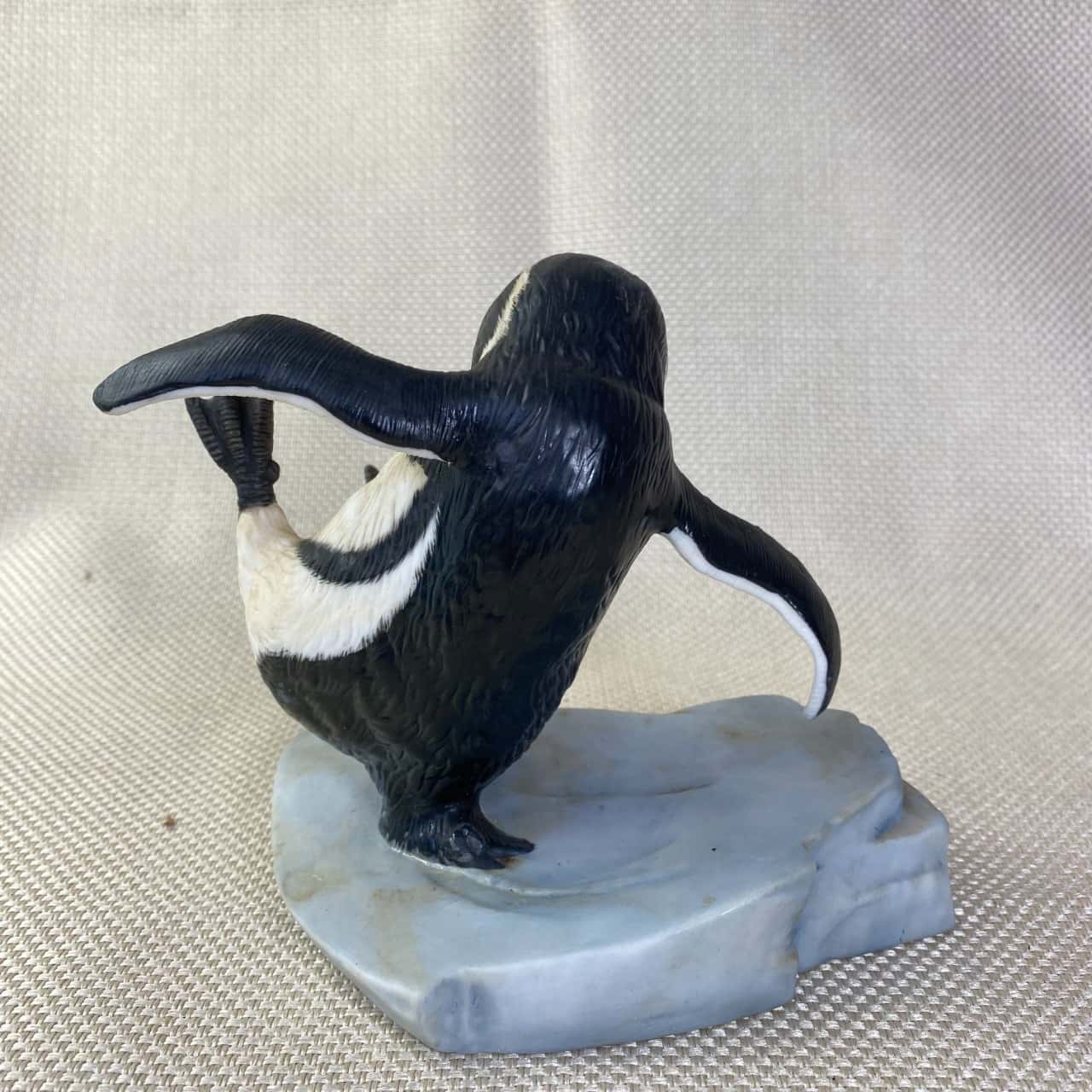 "WHOOPS", A Hand Painted Porcelain Penguin Statue, 1985 The Franklin ...