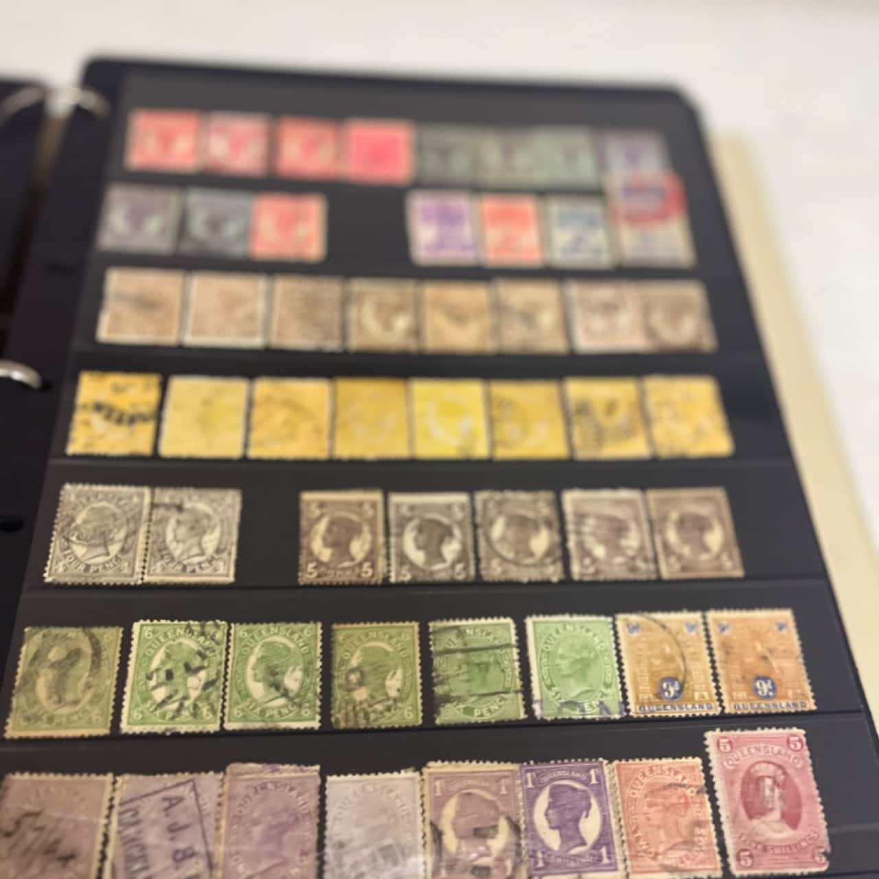 Large folder/stamp collection-first page mint condition