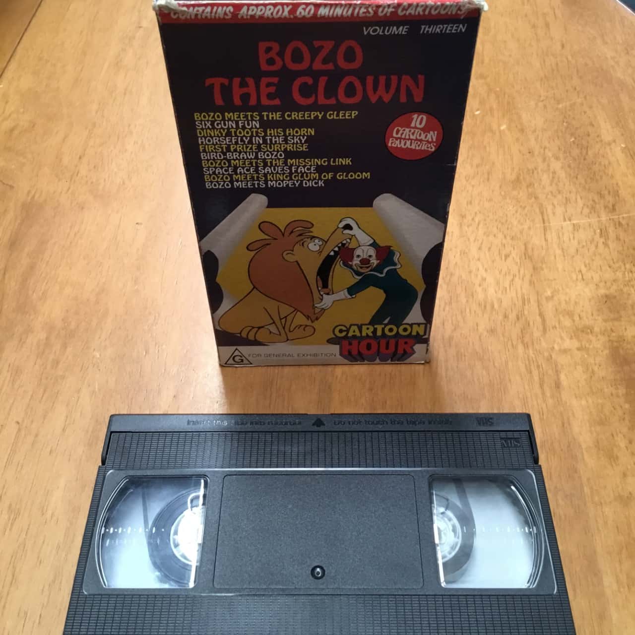 Bozo The Clown VHS Tape