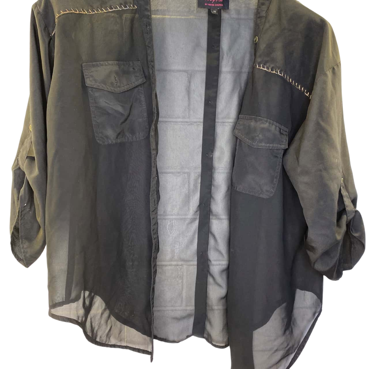 Wayne Cooper Womens Top Size 10 Black