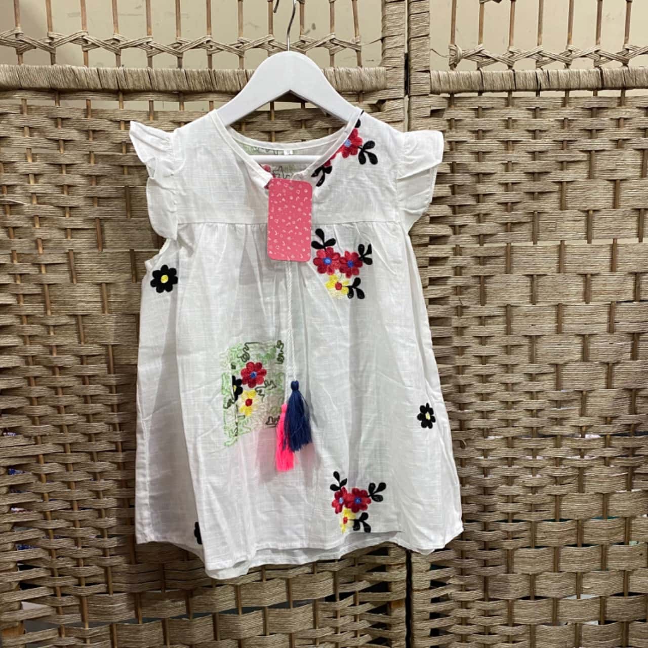 PAT PAT Toddler Floral Embroidered Dress Size 9