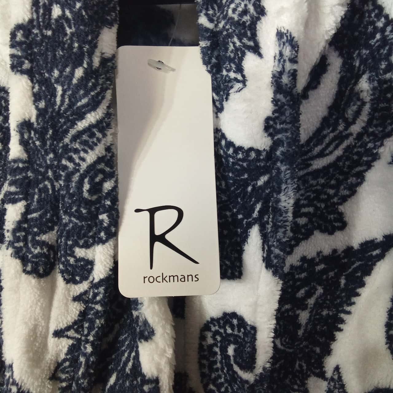 Rockmans Ladies Blue & White Dressing Gown Size S/M NWT RRP $49.99