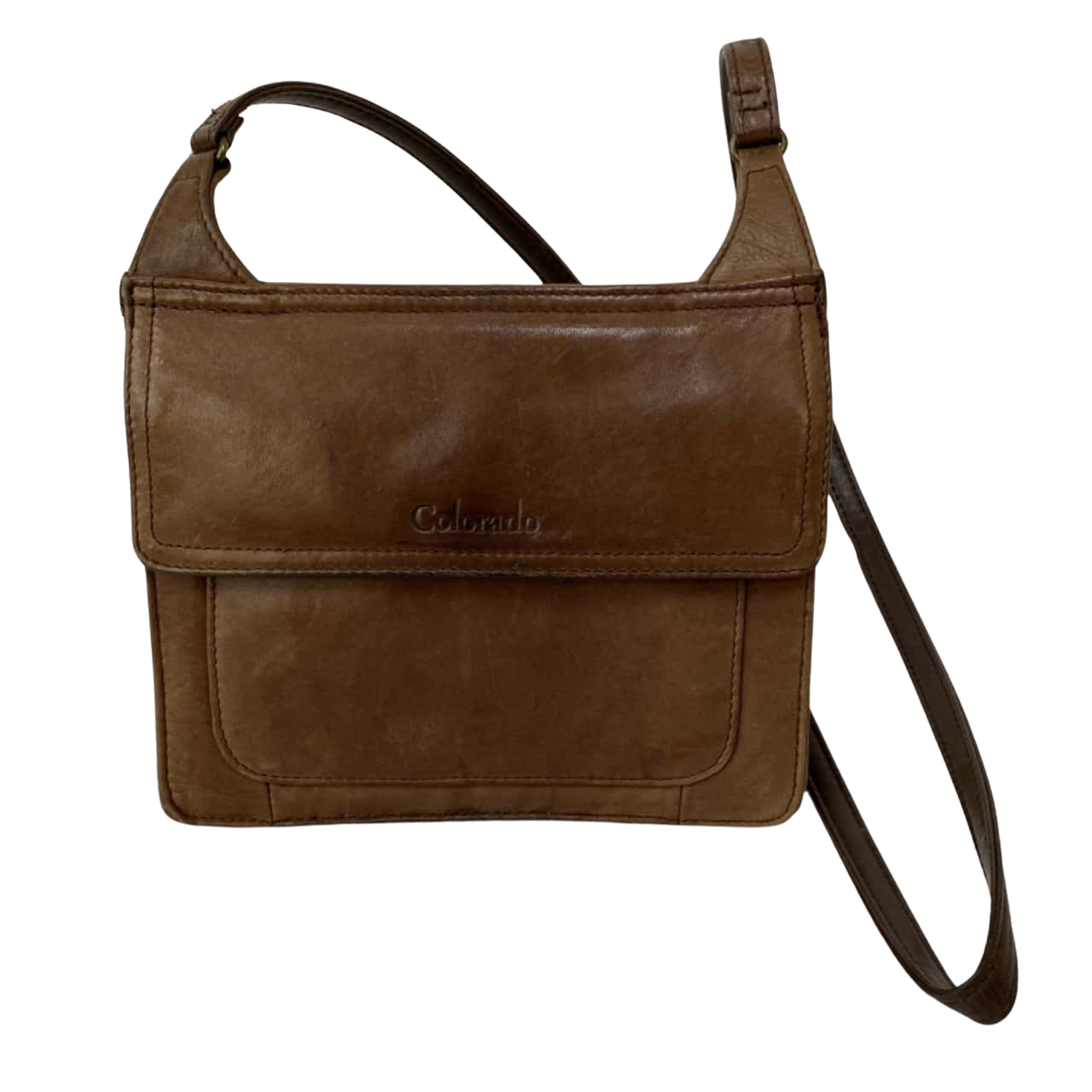 Colorado Genuine Leather Small Brown Handbag(s)