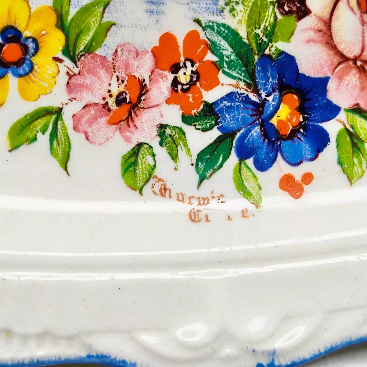 Vintage Swinnertons Staffordshire Warwick Castle 26 cm China Serving ...