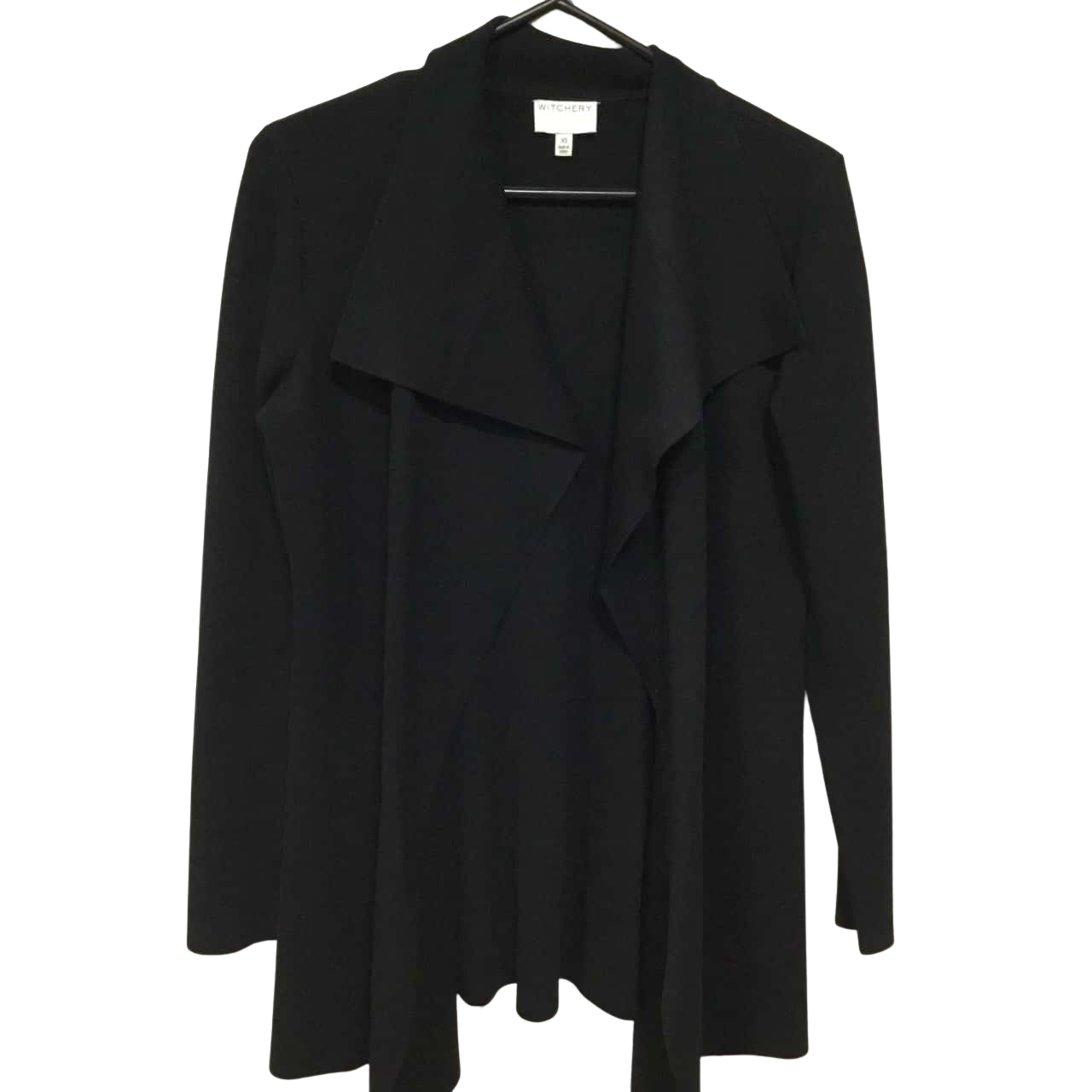 Womens Witchery Size XS Open Jacket Black l(s)