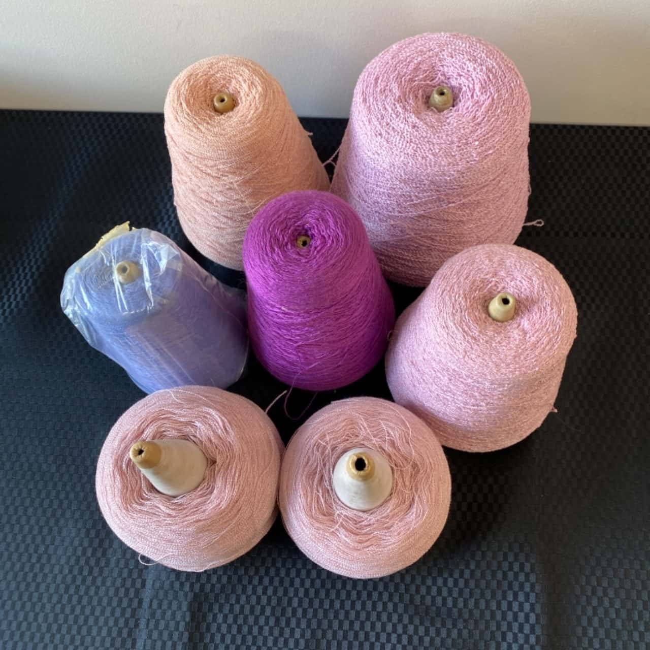 Praslon Yarn Cones. 5 Full & 2 Half Full 2.8KG(s)