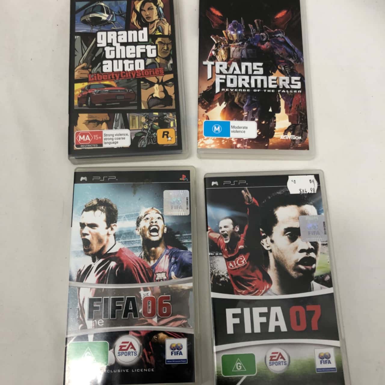 Reduced PSP Games x4(s)