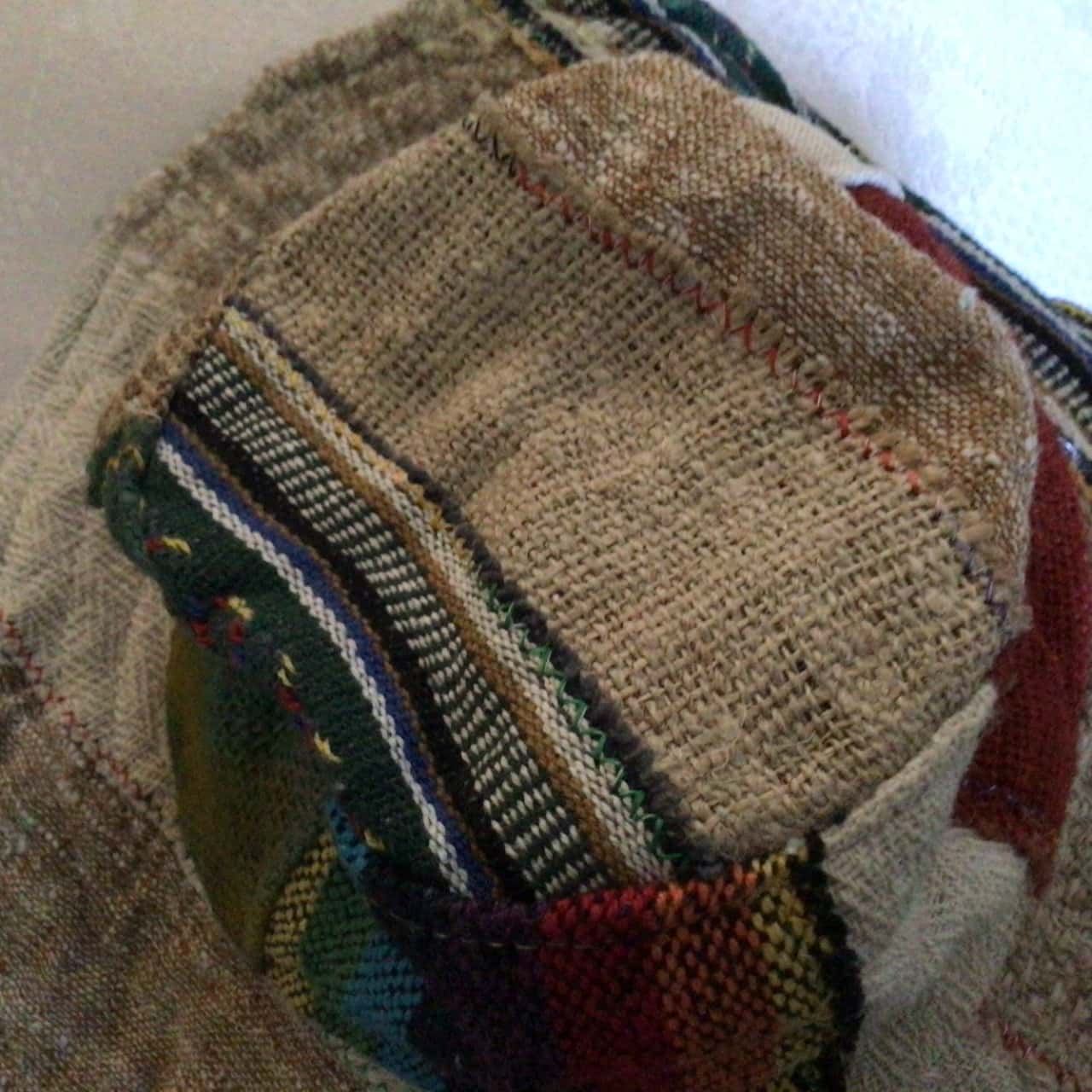 Womens BOHO MULTICOLOURED HEMP HAT (s)