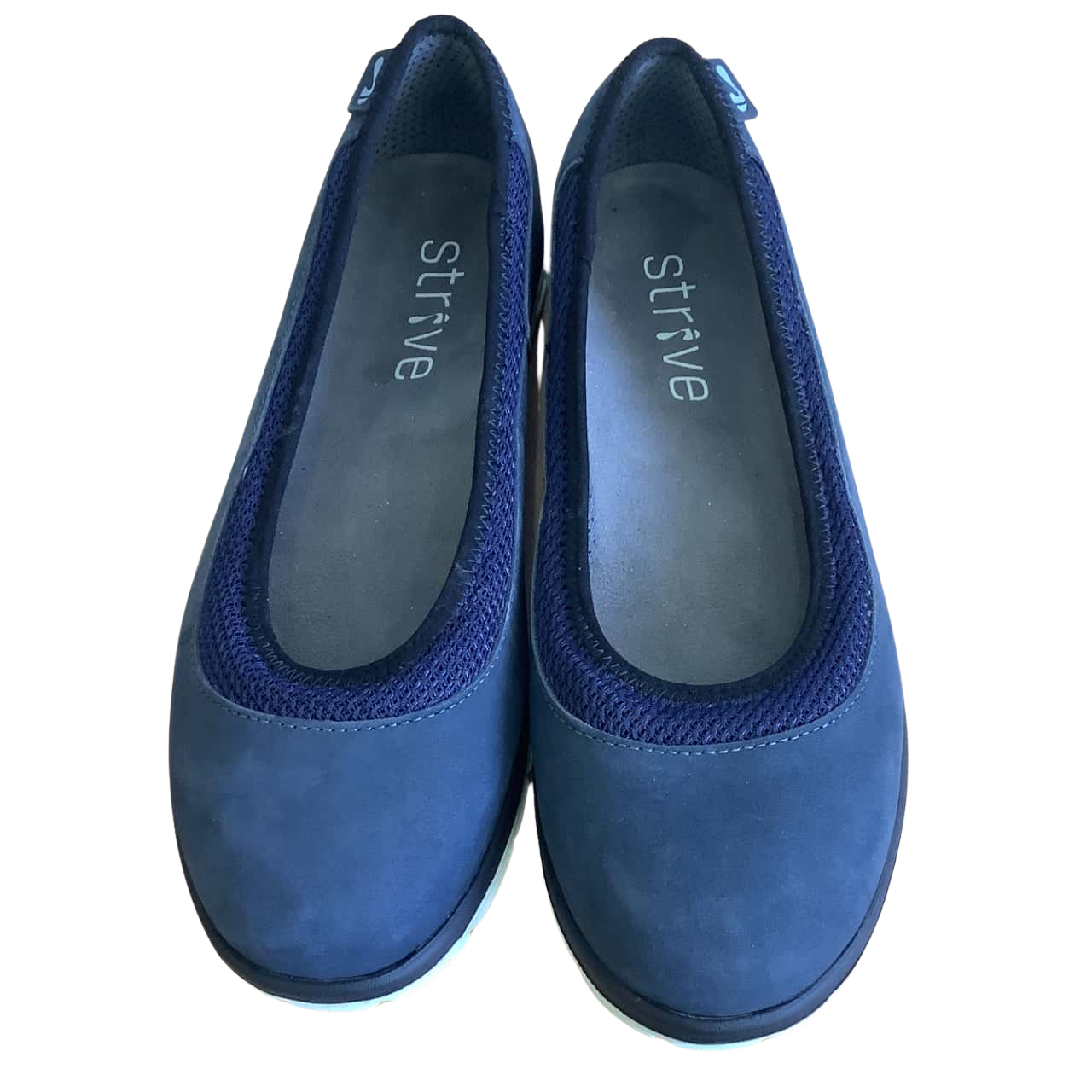 Strive Womens AUS Size 9-9.5 Leather Shoes Navy