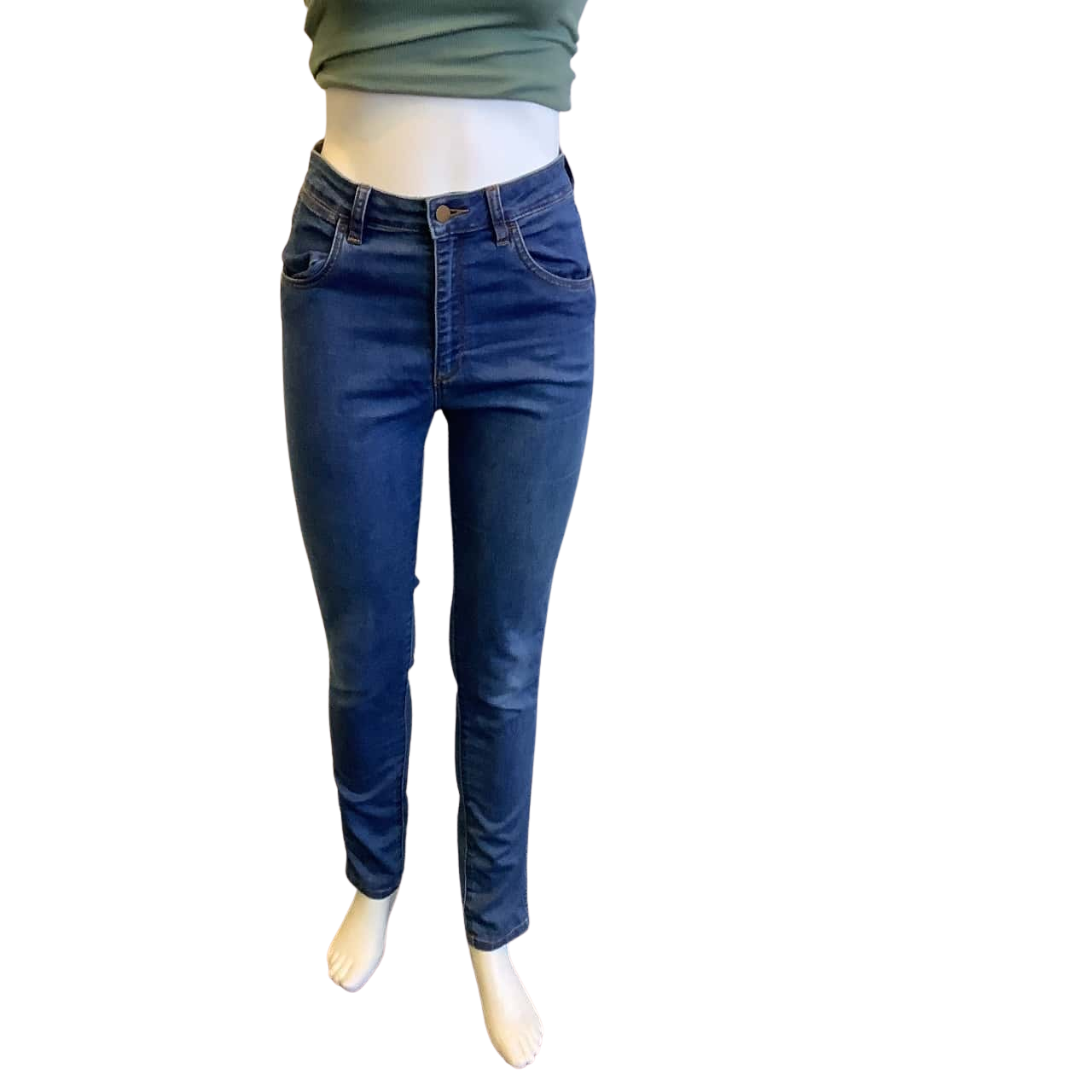 Wrangler Women's Size 9 Hi Twiggy Jeans Blue (s)