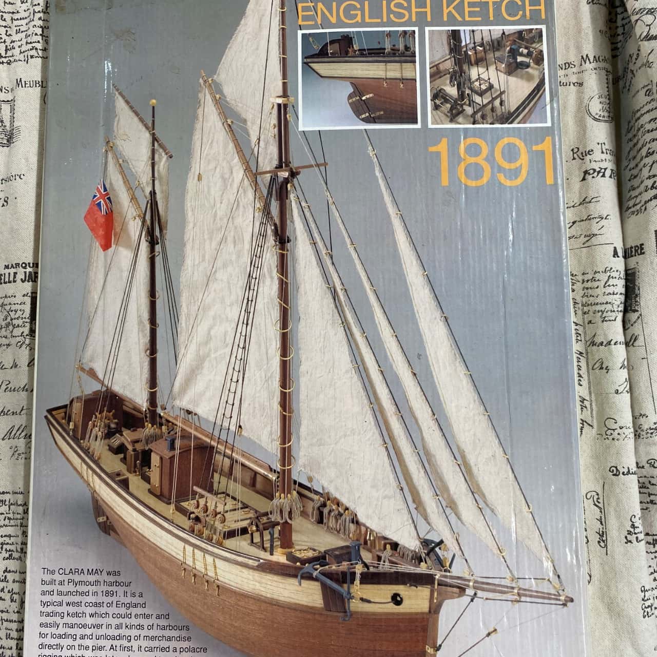 Clara May English Ketch 1891 Model Ship