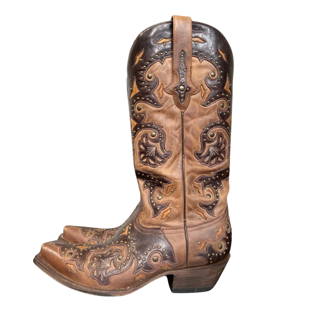 Lucchese Cowboy boots leather Womens Size 7 Brown