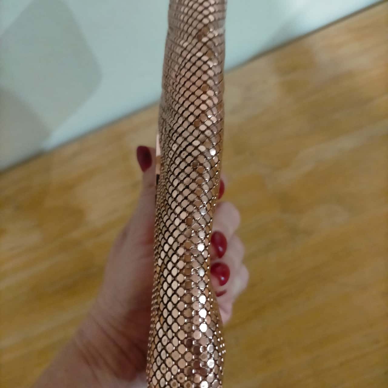 Mimco Rose Gold Metal Mesh Purse GUC(s)