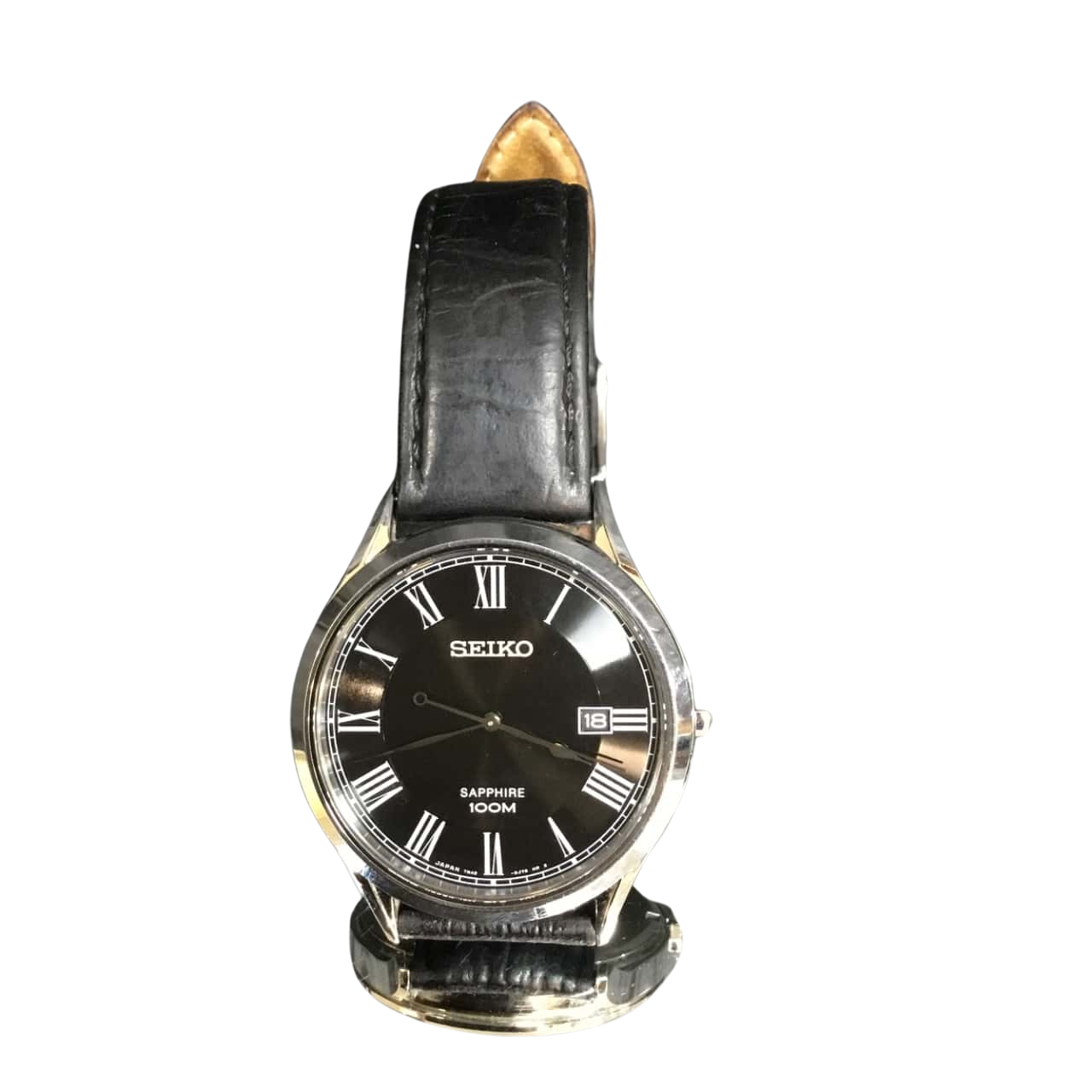 Seiko Sapphire Crystal-Silver Tone-100m Mens Watch(s)