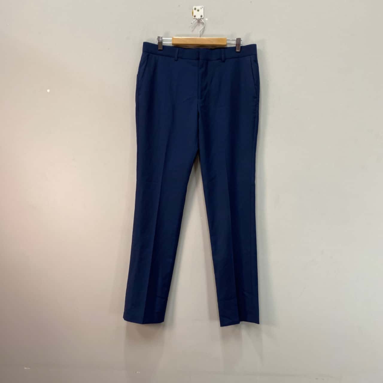 Roger David Mens Size 87R Dress Pants Blue