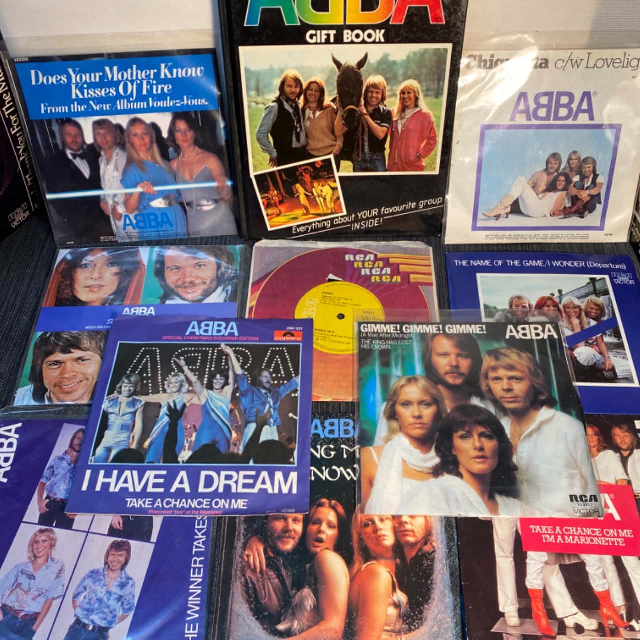 ABBA vinyl bundle plus book . 12x x1 book (s)