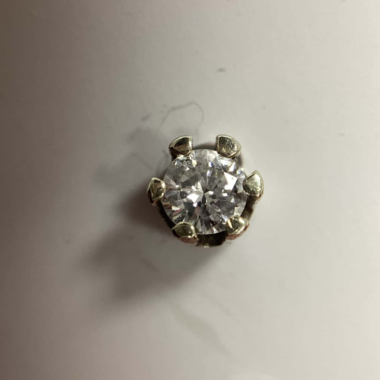 Single Diamond 0.1ct (3mm) Earring 9ct/375 (s)