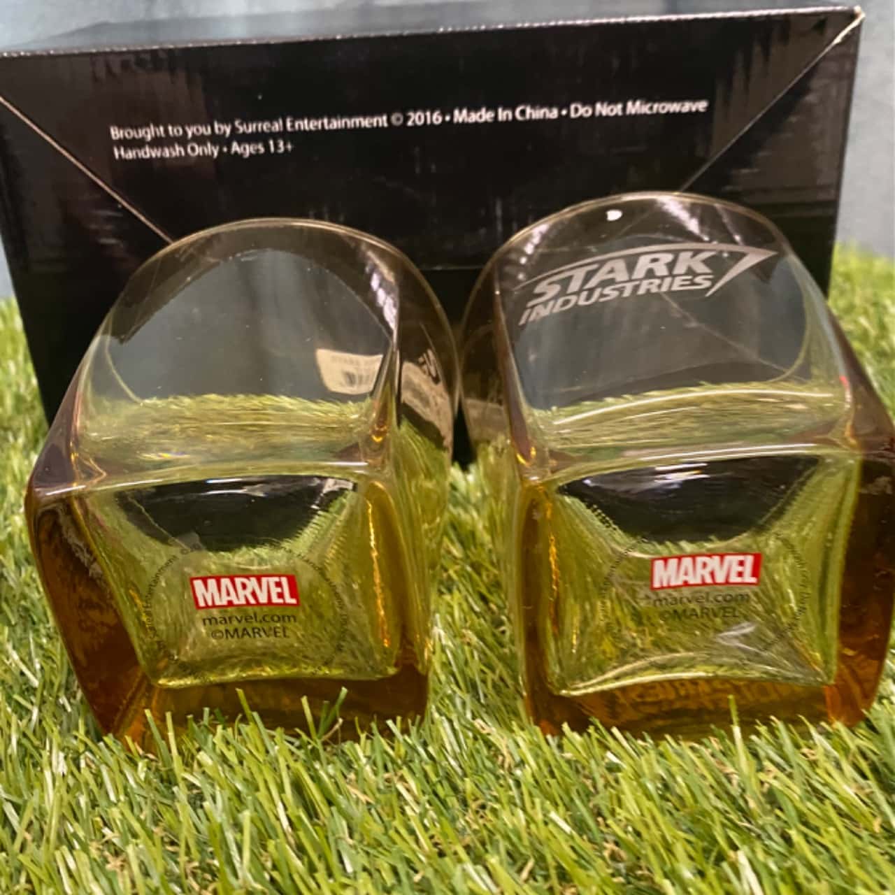 Marvel/disney -Stark Industries two Drinking glass(s)