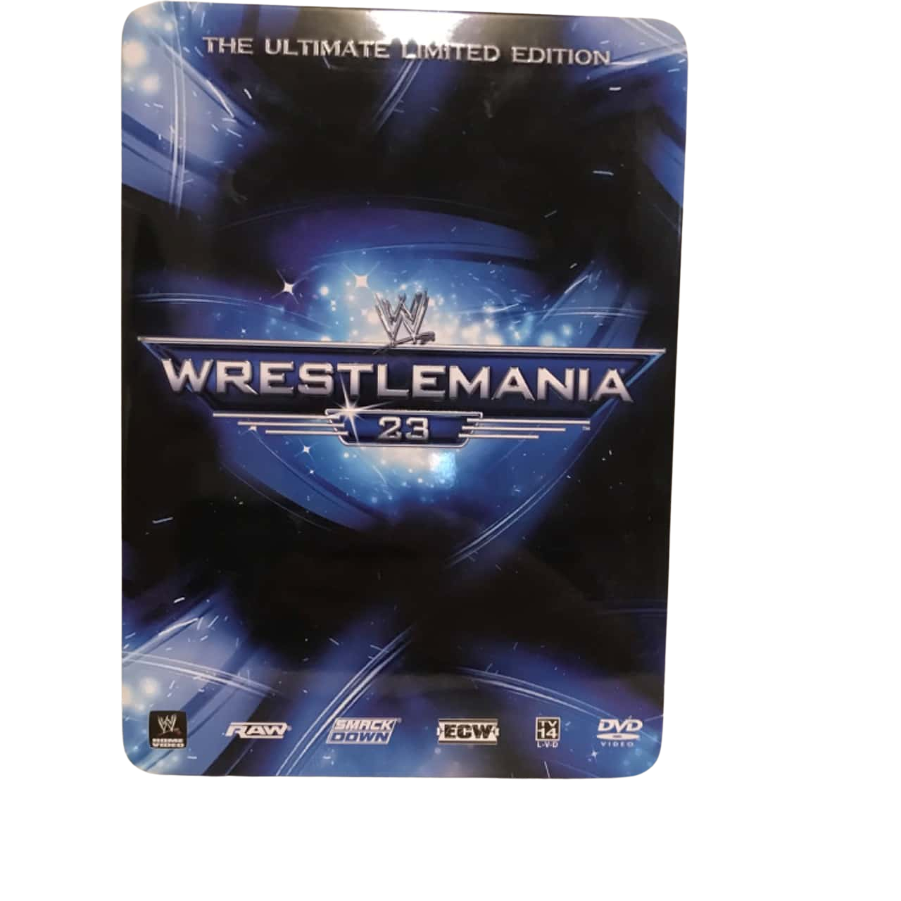 3 Wrestling DVDs Box Set in Collector Tin WWW Wrestlemania 23(s)