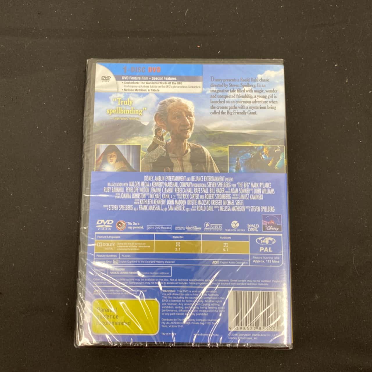 Disney Big Friendly Giant (BFG)DVD