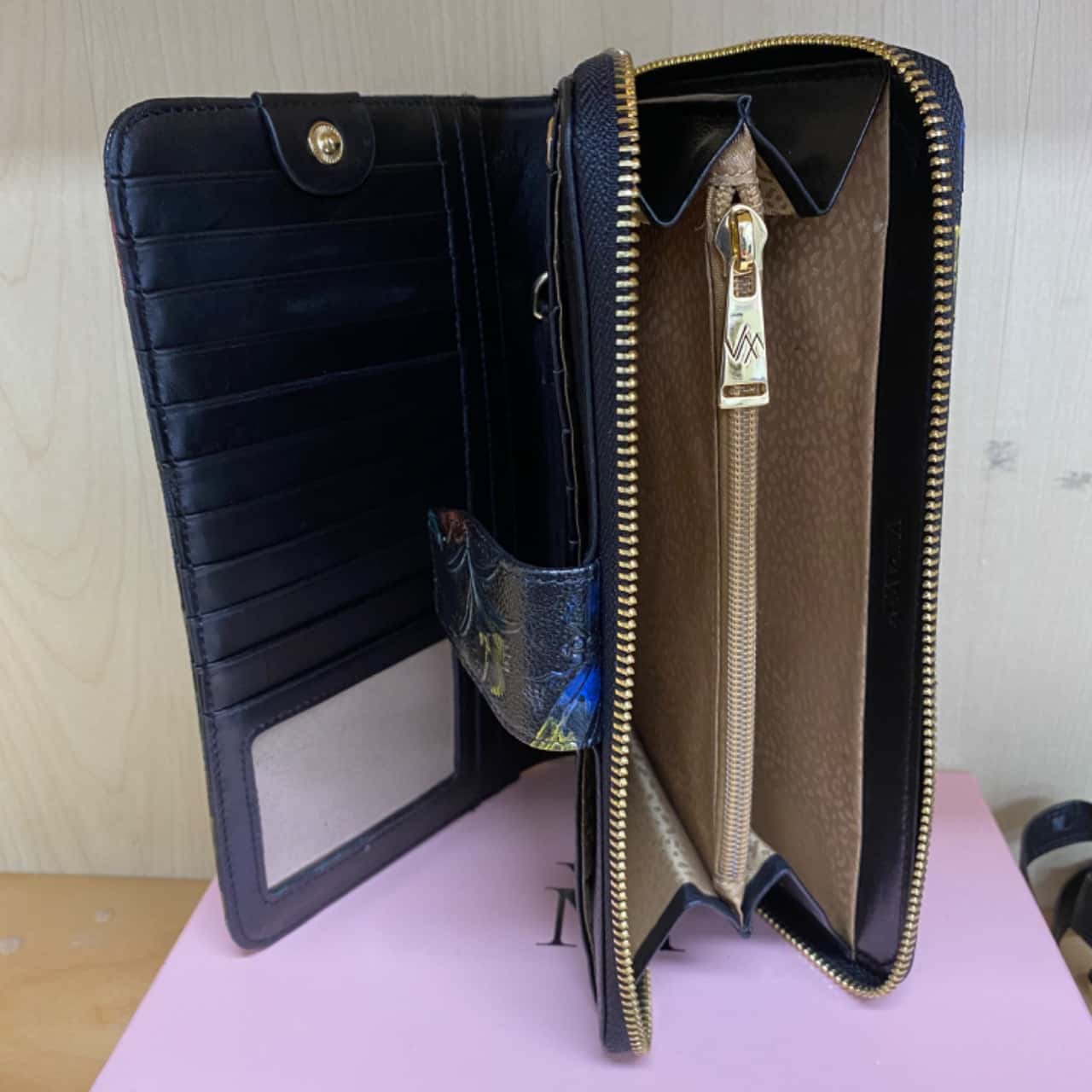 Vera May Womens Purse Black / Floral (s)