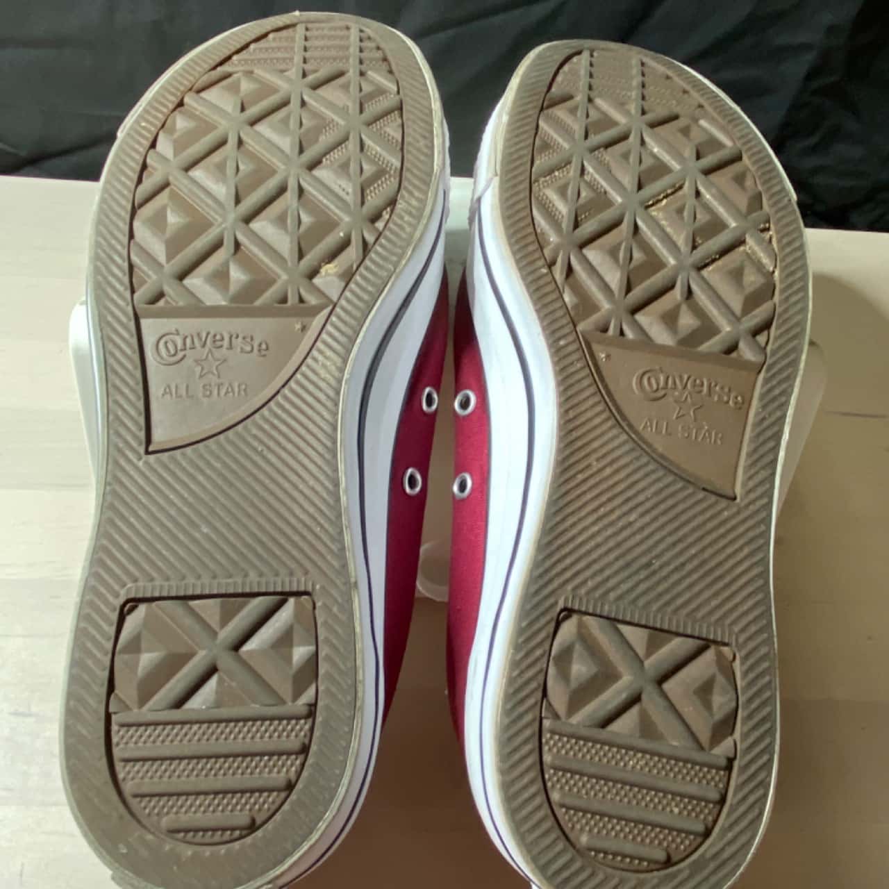 Converse Maroon All Star Low Top Sneakers Size M9 W11(s)