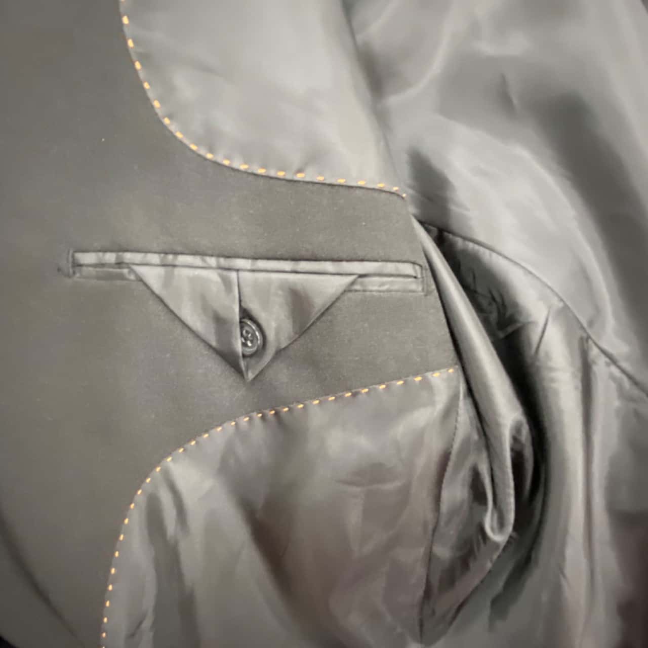 Mens Leonardo Size 40R Suit Jacket Black