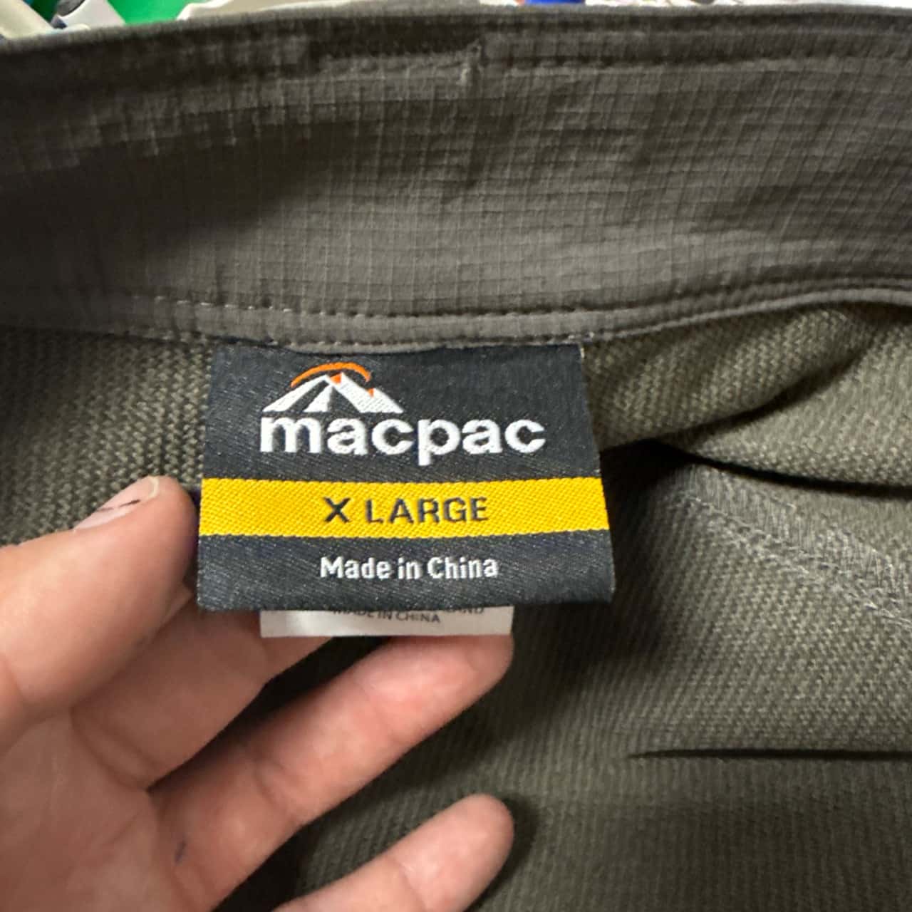 Mens MacPac Grey Pants - Size XL(s)