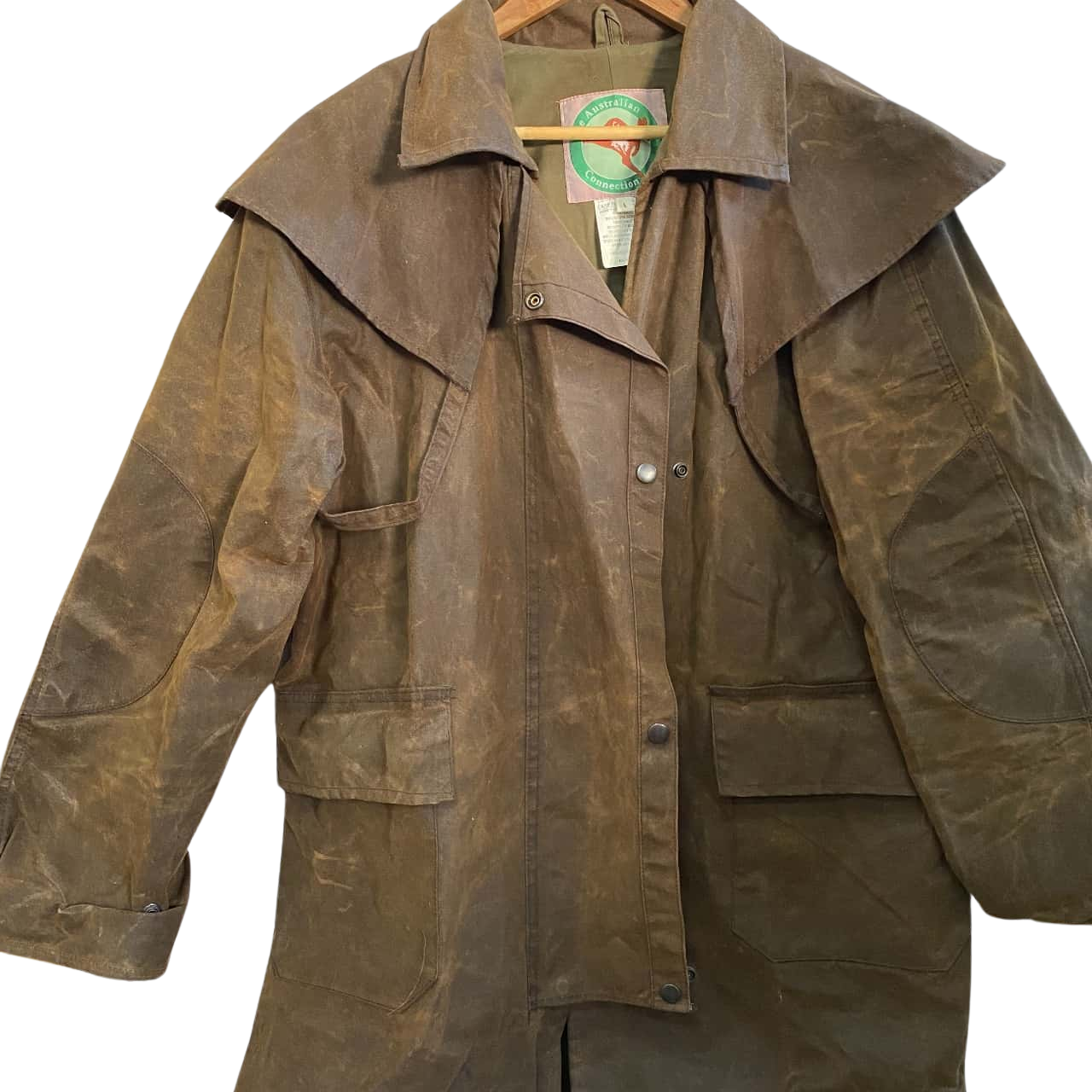 The Australian connection 100% waxed cotton Mens Size L Winter Jacket ...