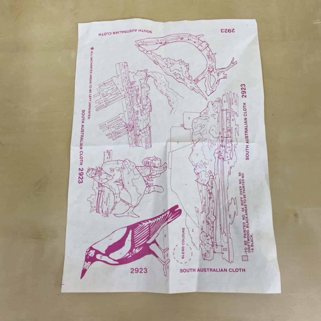 Vintage Hobbytex South Australian Tablecloth