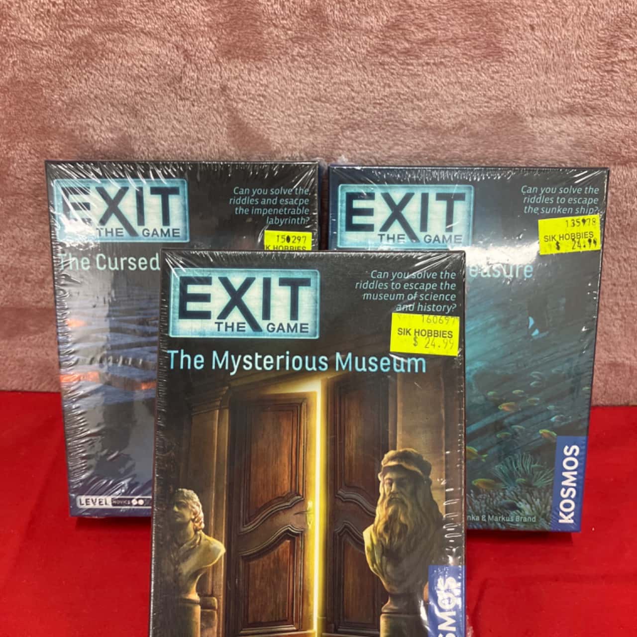 Exit the Game x 3 The Cursed Labyrinth, The Sunken Treasure, The ...