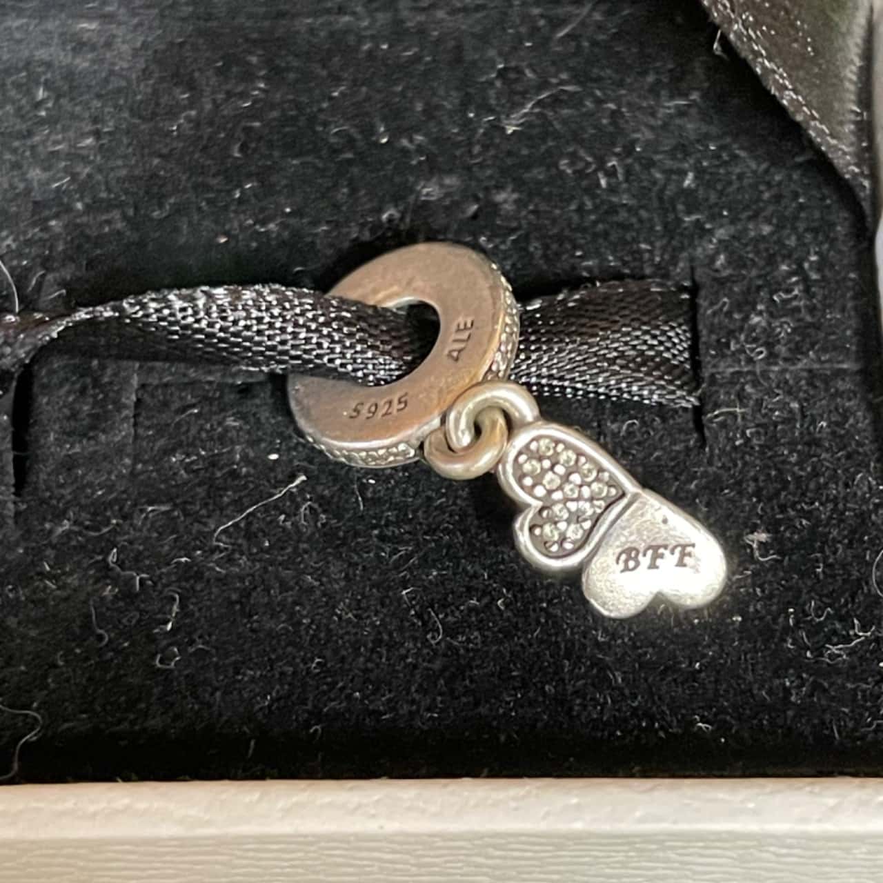 Pandora Sterling Silver 925 ALE BFF Heart Charm(s)
