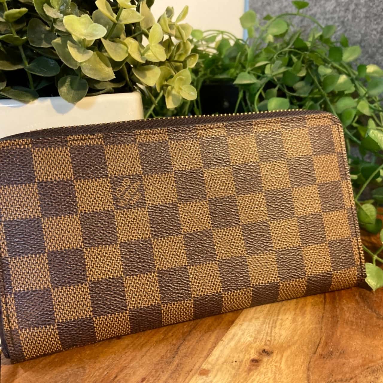 Womens Purse Brown check Pattern(s)