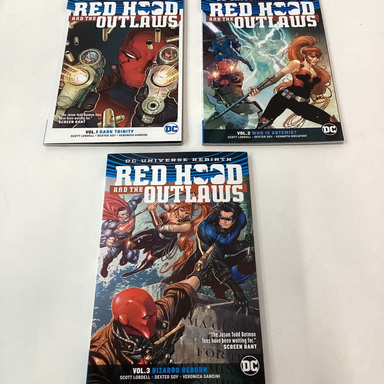 DC Universe Rebirth Red Hood and the Outlaws Volumes 1-3(s)