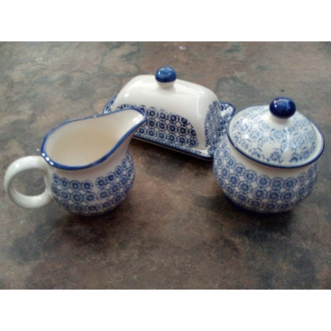 Nicola Spring Butter Dish, Creamer & Sugar Bowl Set(s)